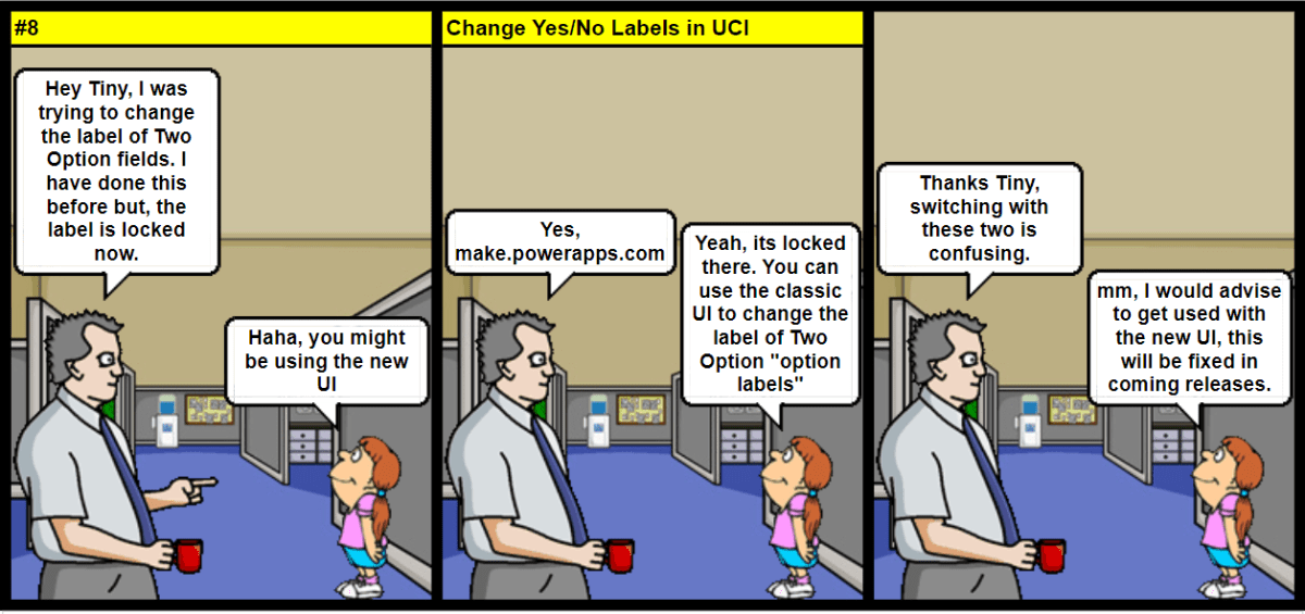 I Wish I Would Have Known #8: Changing Yes/No labels in new UI. – nijos.dev