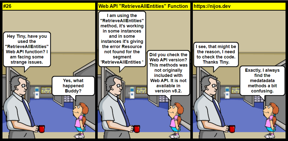 I Wish I Would Have Known #26: Web API “RetrieveAllEntities” Function – nijos.dev